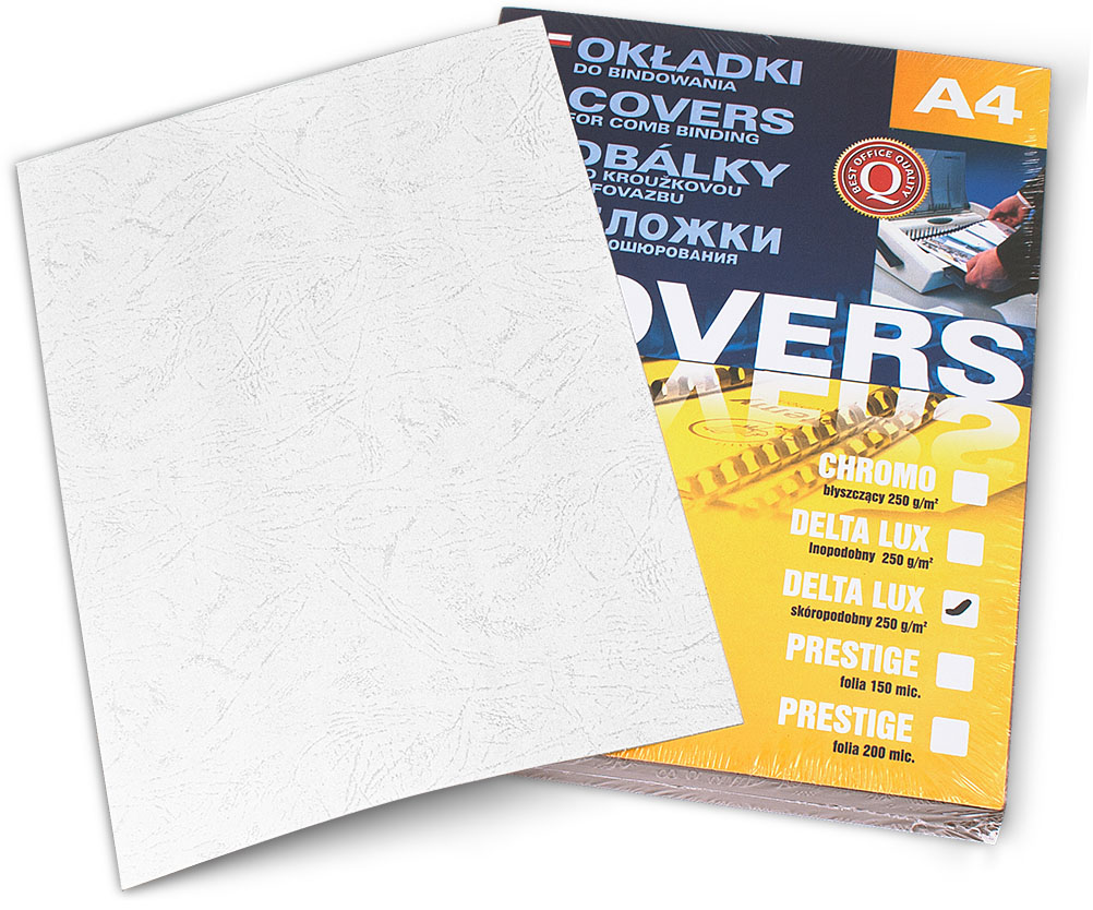 Coperta carton ARGO Delta A4, 250g/m2, 100 foi, alba - Cumpără în ...